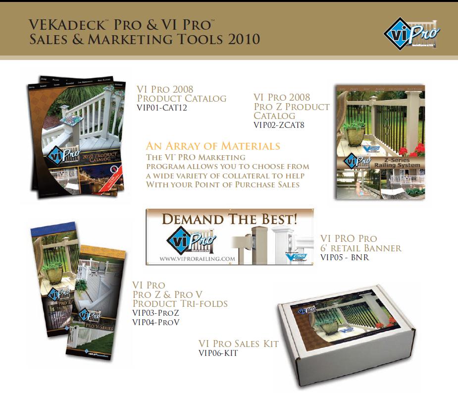VI Pro Railing Marketing Materials • Your Railing